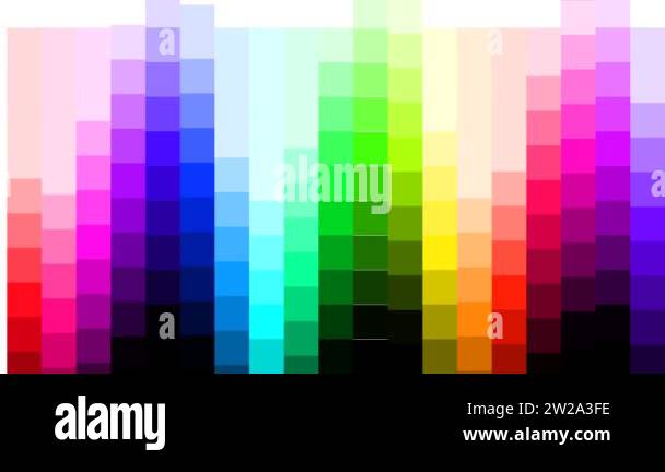 Moving Pattern of Developed Film Example Color Palettes Animating in ...