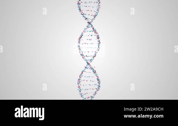 abstract glittering dna double helix with depth of field science ...