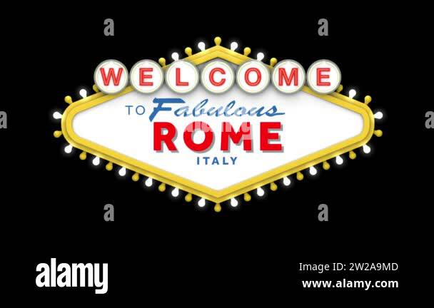 Rome sign Stock Videos & Footage - HD and 4K Video Clips - Alamy