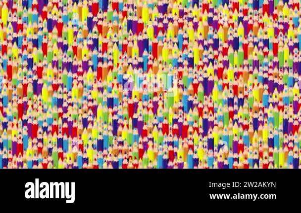 Pencil bar 3D virtual isometric shuffle wave pattern, Education or ...