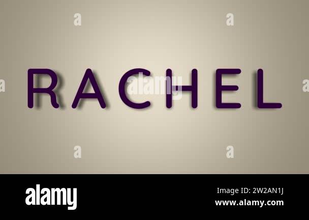 Rachel name Stock Videos & Footage - HD and 4K Video Clips - Alamy