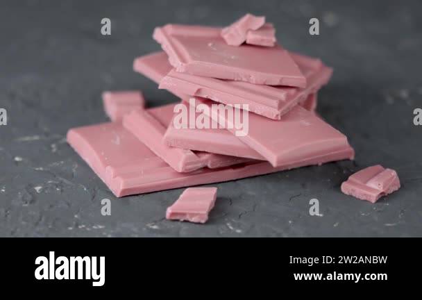 Ruby Chocolate Bar made from ruby cocoa bean. New dimension of ...