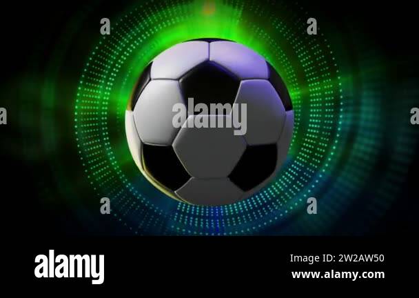 Rotating Soccer Ball as 3d Animated Sports Motion Graphics Background ...
