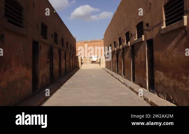 Cairo, Egypt The old prison at the Muhammed Ali mosque at the Cairo ...