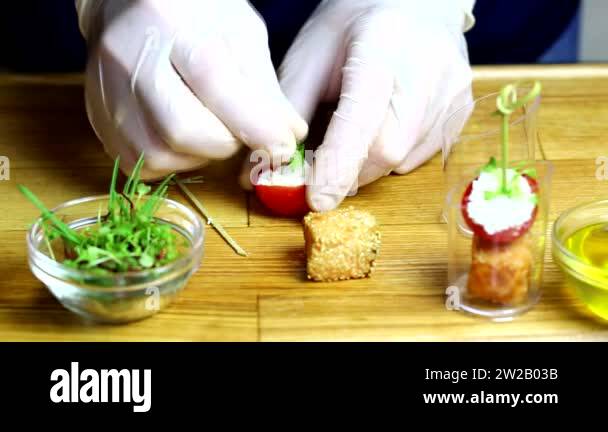 Chef cooking canape Stock Videos & Footage - HD and 4K Video Clips - Alamy