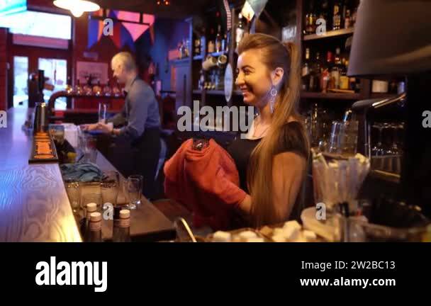Bartender behind bar counter Stock Videos & Footage - HD and 4K Video ...