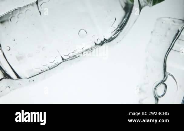 Plastic water bottle floating in water, non-decomposable plastic ...