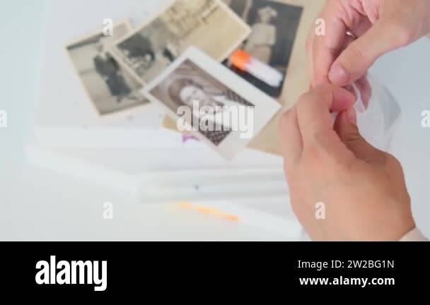 girl holds a kit for a dna test in a box, a cotton swab for scraping ...