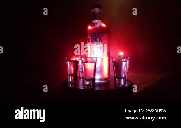 BAKU, AZERBAIJAN - FEB 09, 2020: Absolut Vodka is a brand of vodka ...
