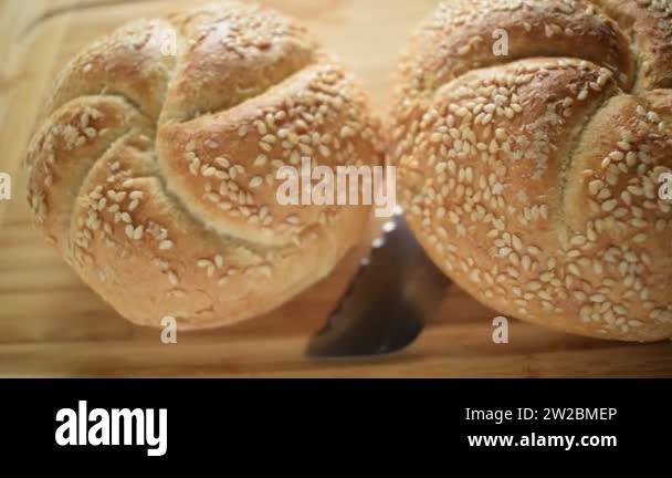 Sesame seed bread loaf Stock Videos & Footage - HD and 4K Video Clips ...