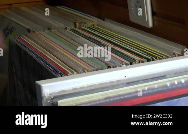 Record rack Stock Videos & Footage - HD and 4K Video Clips - Alamy