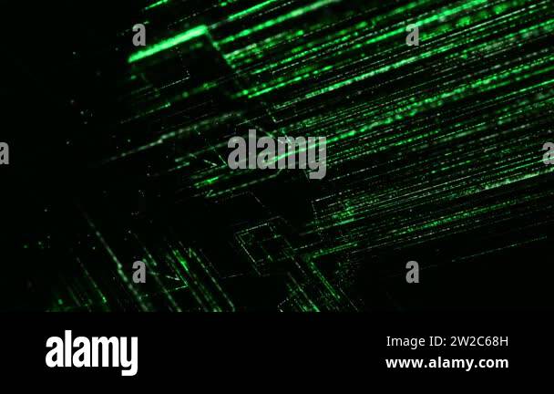 Angle of shining lines. Animation. Two streams of shining lines collide ...