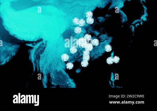 Coronavirus map shows china covid-19 influenza epidemic spreading ...