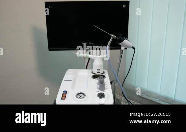 VINNYTSYA, UKRAINE - NOVEMBER 4, 2020: Otolaryngologist's tool ...