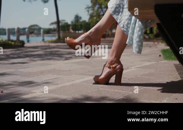 Woman legs high heels sit Stock Videos & Footage - HD and 4K Video ...