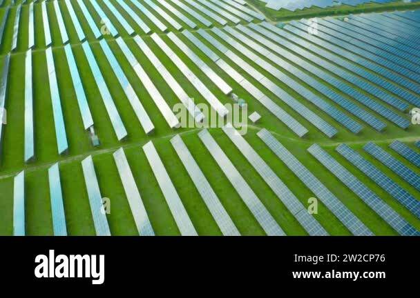 Flight over a solar power station for production of electricity ...