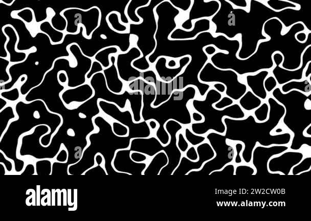 Abstract CGI motion graphics and animated background with moving black ...