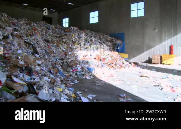 Behind the scenes look at the steps of modern recycling Stock Video ...