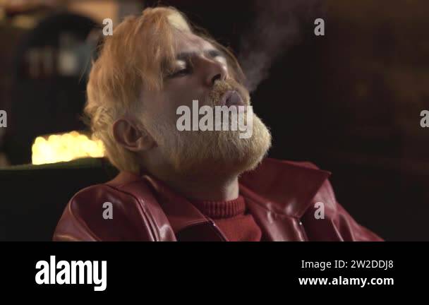 Portrait sad man smoking cigarette Stock Videos & Footage - HD and 4K ...