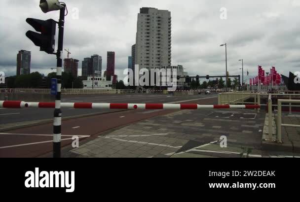 Canal bridge opening and closing view of Rotterdam Netherlands Iconic ...