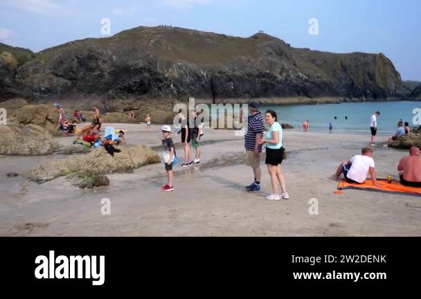 Sandy beach rock cornwall Stock Videos & Footage - HD and 4K Video ...