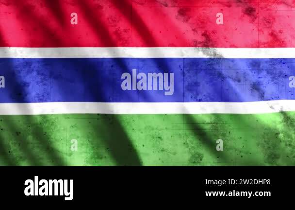 Gambia Flag Grunge Animation, Full HD, 1920x1080 Pixels, Extend the ...