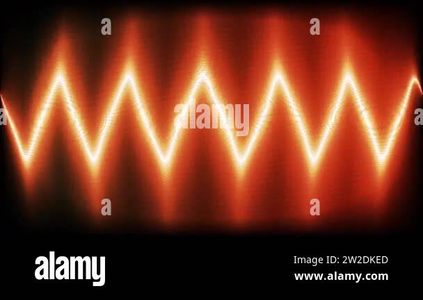 Triangular Triangle Wave Waveform Non-Sinusoidal Amber Display Panning ...