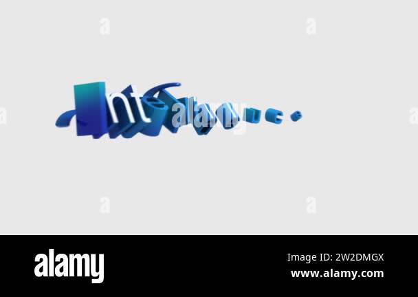 Text animation 'Intelligence' for topic introduction in Powerpoint ...