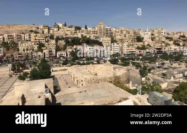 Amman, Jordan - View of the old town from the height of the ...