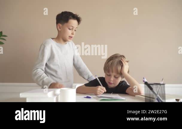 Two boys studying together Stock Videos & Footage - HD and 4K Video ...