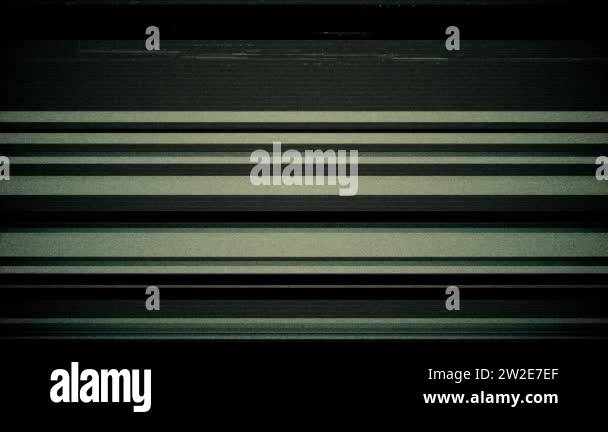 Vintage VHS (Video Home System) defects noise and artifacts effect ...