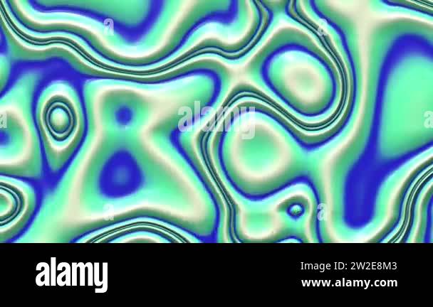 Liquid paint looping animated background. Fluid flowing wavy texture, 3d render dynamic ...