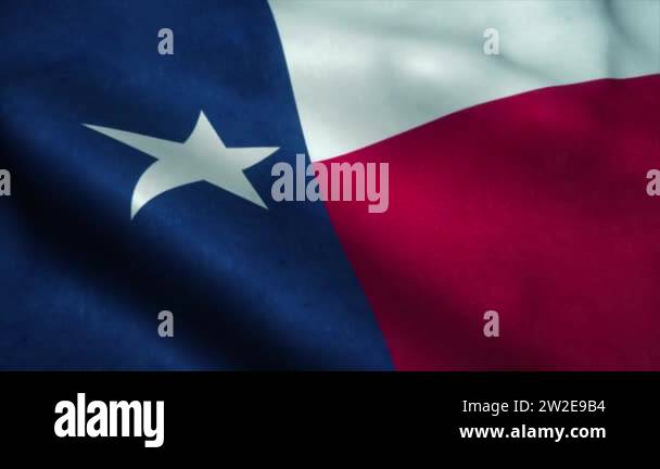 Texas State flag waving in the wind. National flag of Texas. Sign of ...