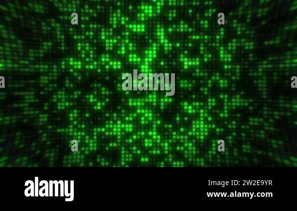 Falling Distorted Digital Green Matrix Pattern Code Background Loop Stock Video Footage - Alamy