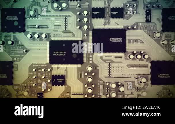 Animated circuit board Stock Video Footage - Alamy