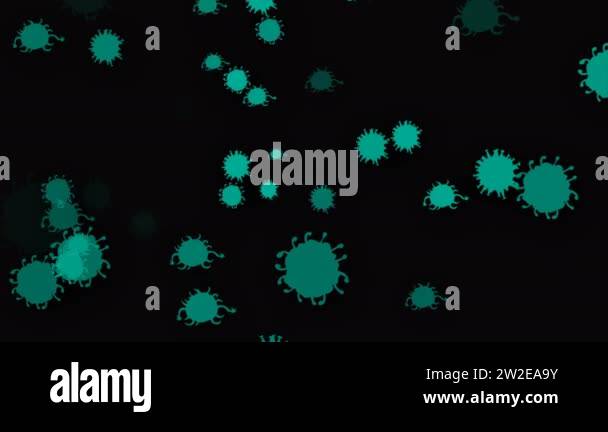 Medical illustration 2d, 3d animation background of cells, bacteria ...