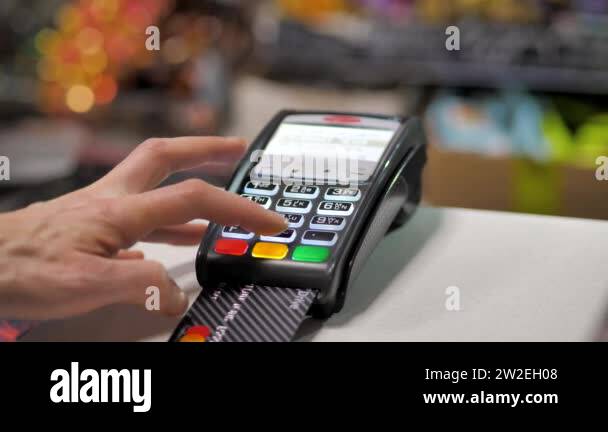Cashless payment terminal Stock Videos & Footage - HD and 4K Video ...