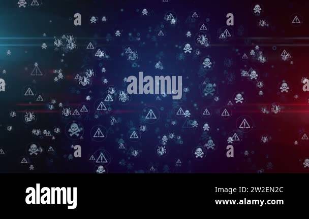 Cyber Attack Crime Cybercrime Security Alert Hacking Virus And