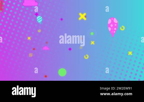 Animation of retro hypnotic motion of pastel yellow, pink, green and ...