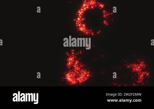 Covid 19 Coronavirus Outbreak Microscope View Background/ 4k animation ...