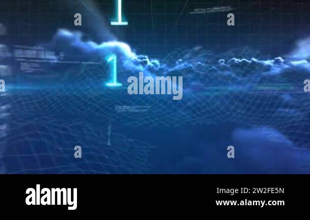 Animation multiple glowing blue mesh Stock Videos & Footage - HD and 4K Video Clips - Alamy