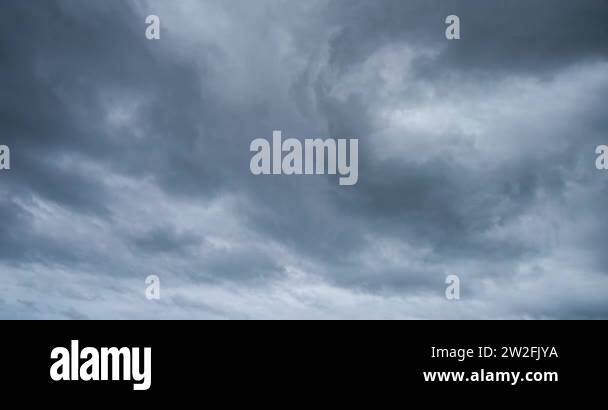 Dark storm clouds sky. Stormy nature rain weather. Stormy gray time ...