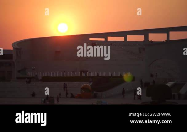 Katara Cultural village at sunset with multi purpose hall amphitheater ...