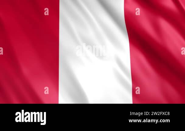 Peru Flag Animation, Full HD, 1920x1080 Pixels, Extend the duration as ...
