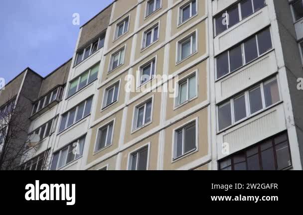 Residential building built in the 1980s. Buildings built in the USSR ...