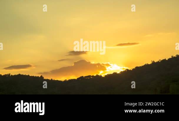 Vibrant sunset sky in an early morning sunrise - dawn with landscape ...
