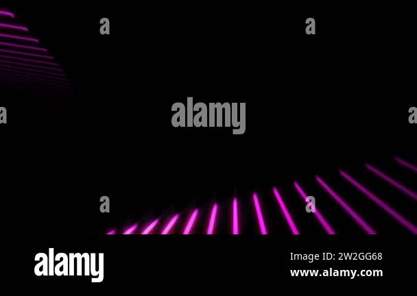 Abstract glowing pink neon light beams motion background. Full HD and ...