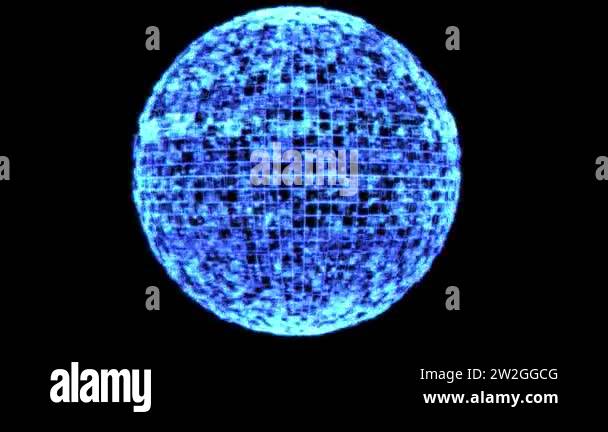 4K Futuristic Cyberpunk Sci-Fi Sphere 3D Animation 3 Stock Video ...