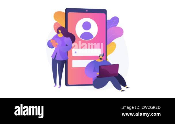 User verification 4K loop animation Stock Video Footage - Alamy