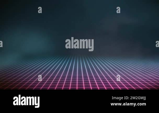 Retro Eighties Technology Grid Offset Fx Background Loop/ 4k animation ...